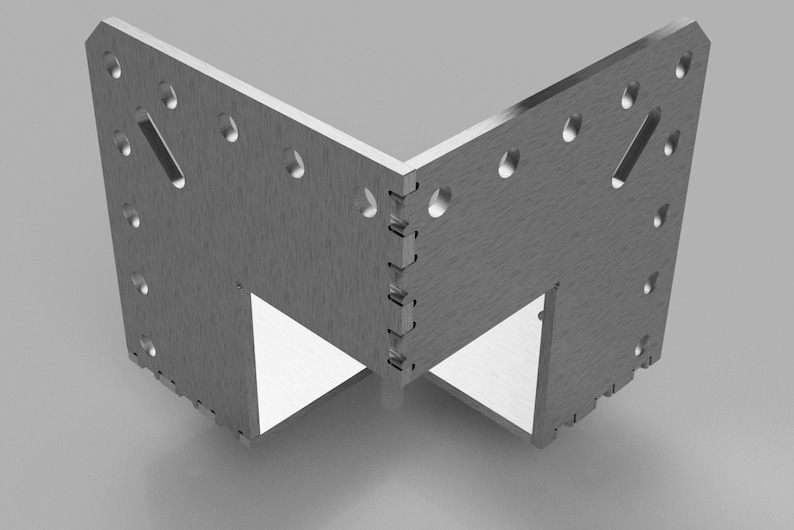 Welding Corner Clamping Square 250 X 250 X 117 X 8mm DXF | Etsy
