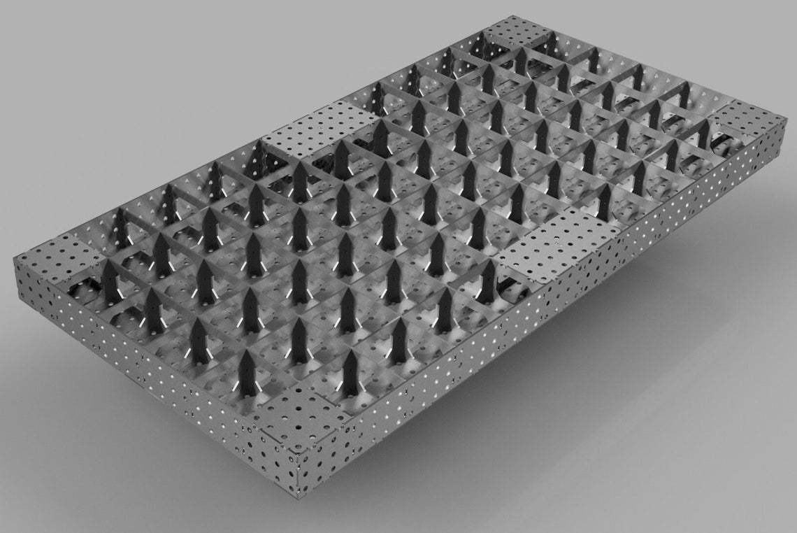 Welding Table 2400 X 1200 X 150 X 6mm DXF - Etsy