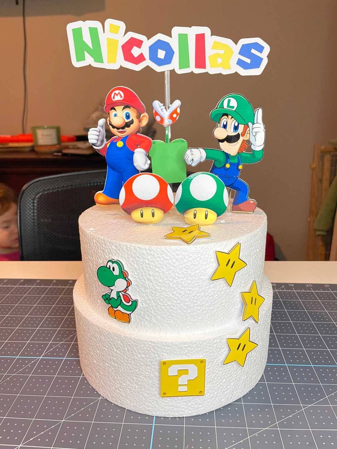 Super Mario Cake Topper - Etsy