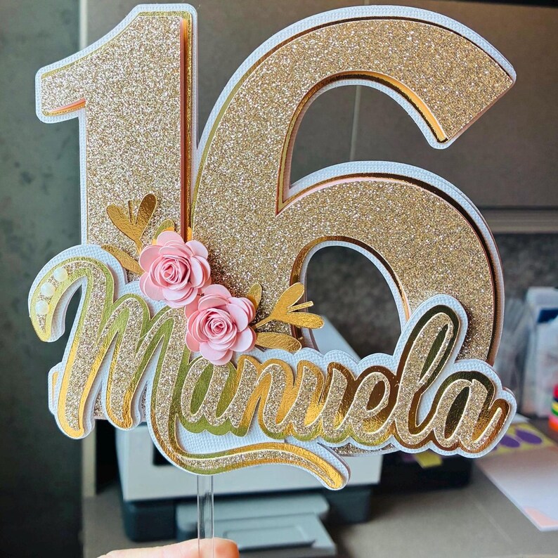 Number Cake Topper - Etsy