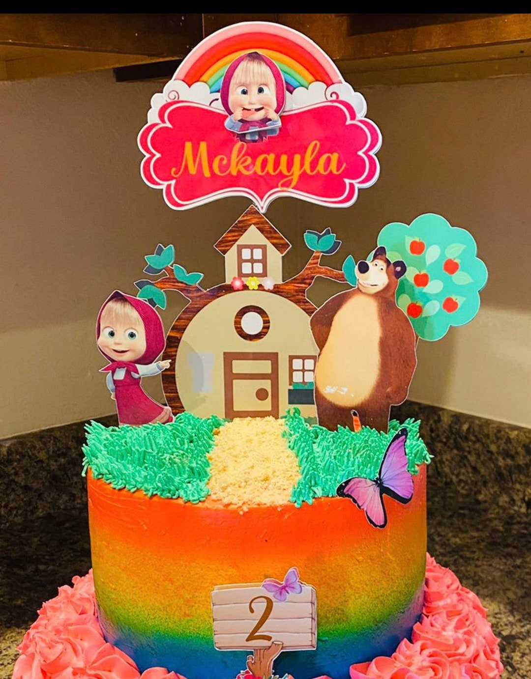 Marsha and Bear Cake Topper - Etsy