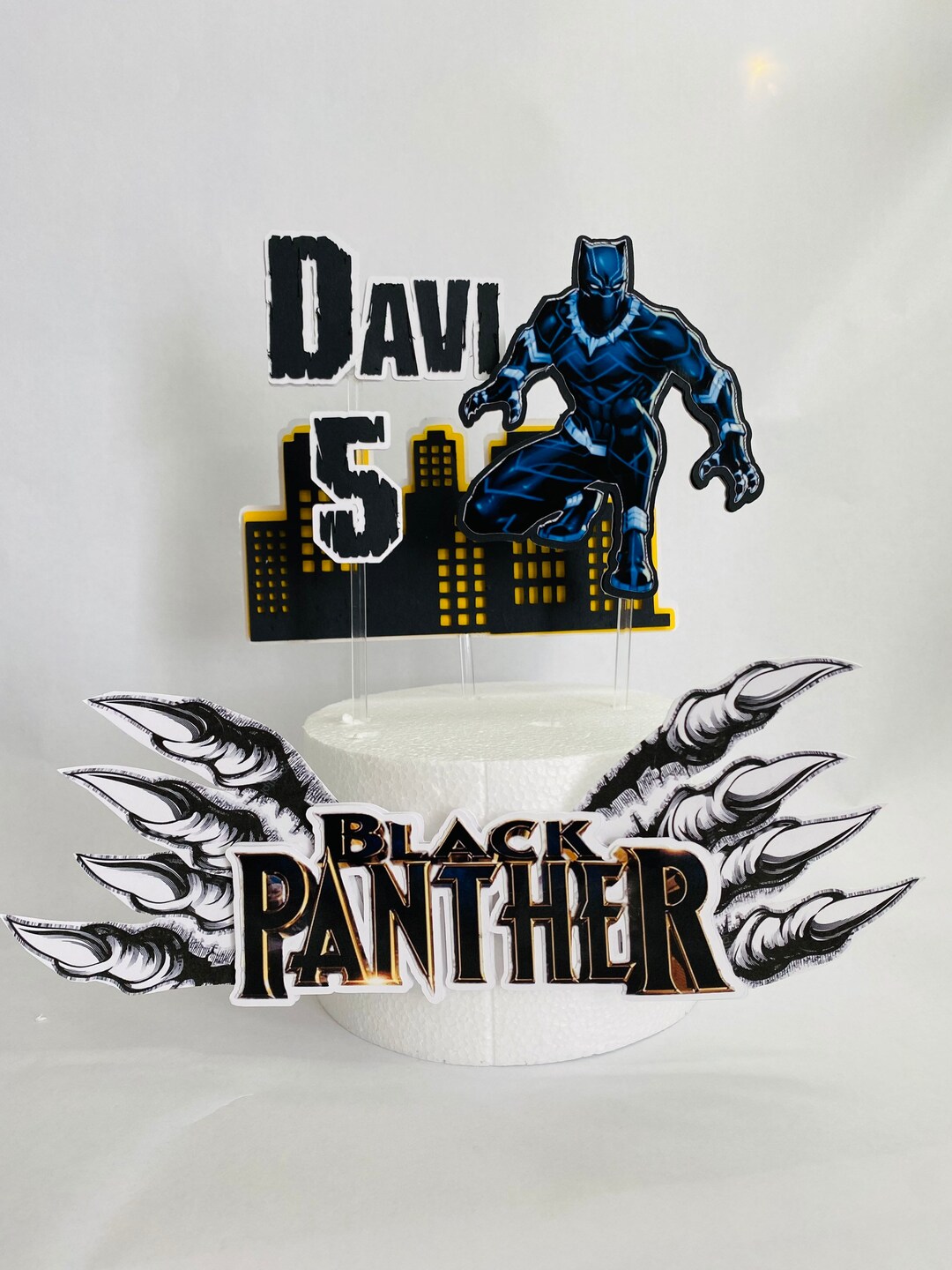 Black Panther Cake Topper - Etsy