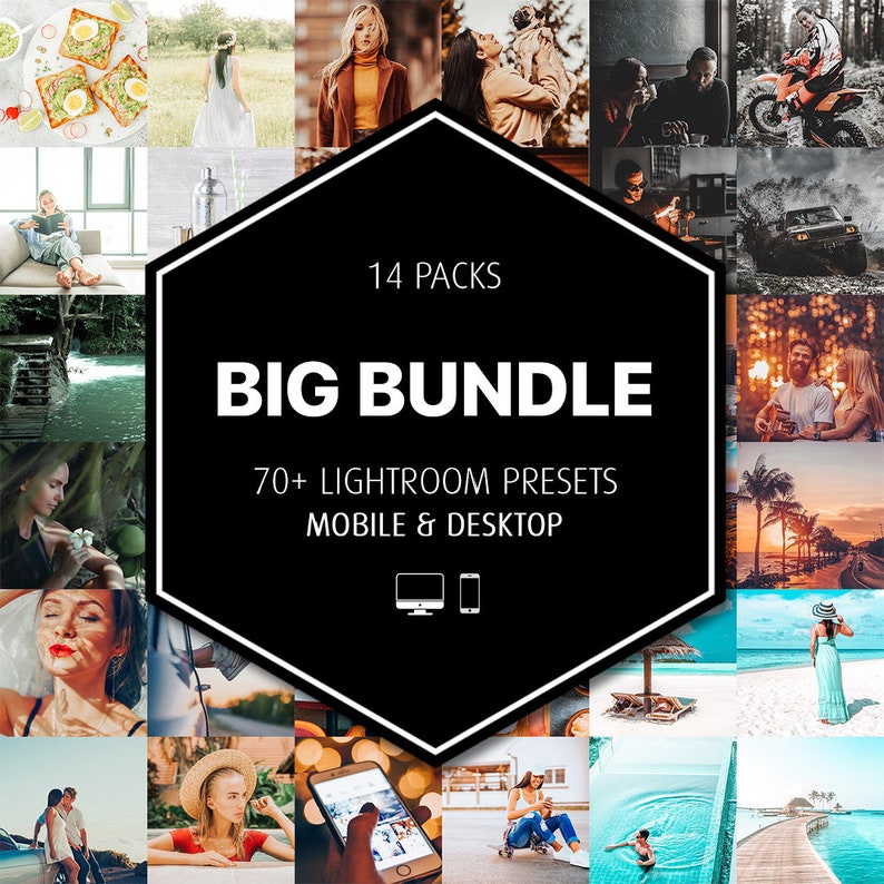 Big Bundle 70+lightroom Presets Bundle | Mobile and Desktop | Adobe ...