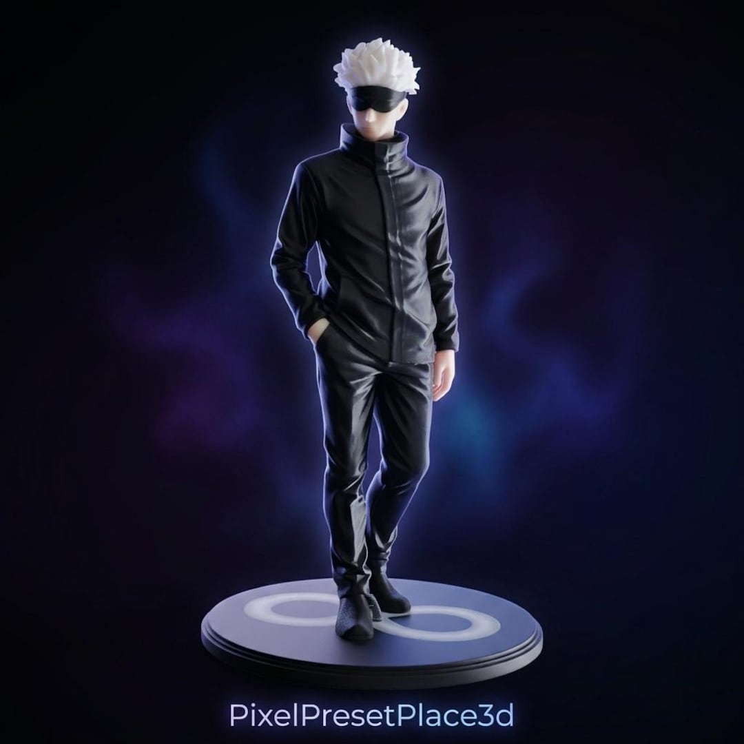 Gojo Satoru STL 3D Model Jujutsu Kaisen Anime Figure 3D Print File STL ...