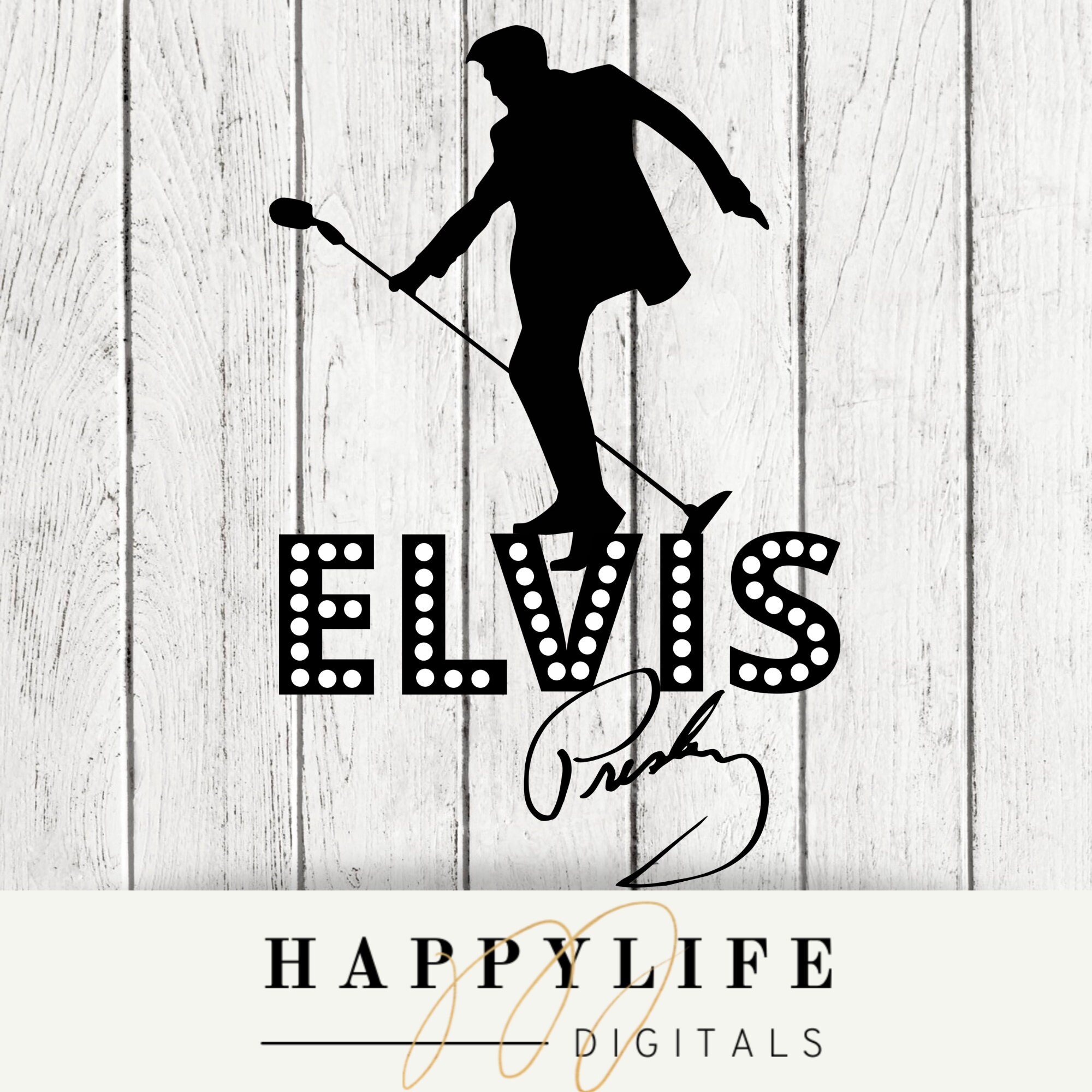 Elvis Presley With Microphone PNG Image - Etsy