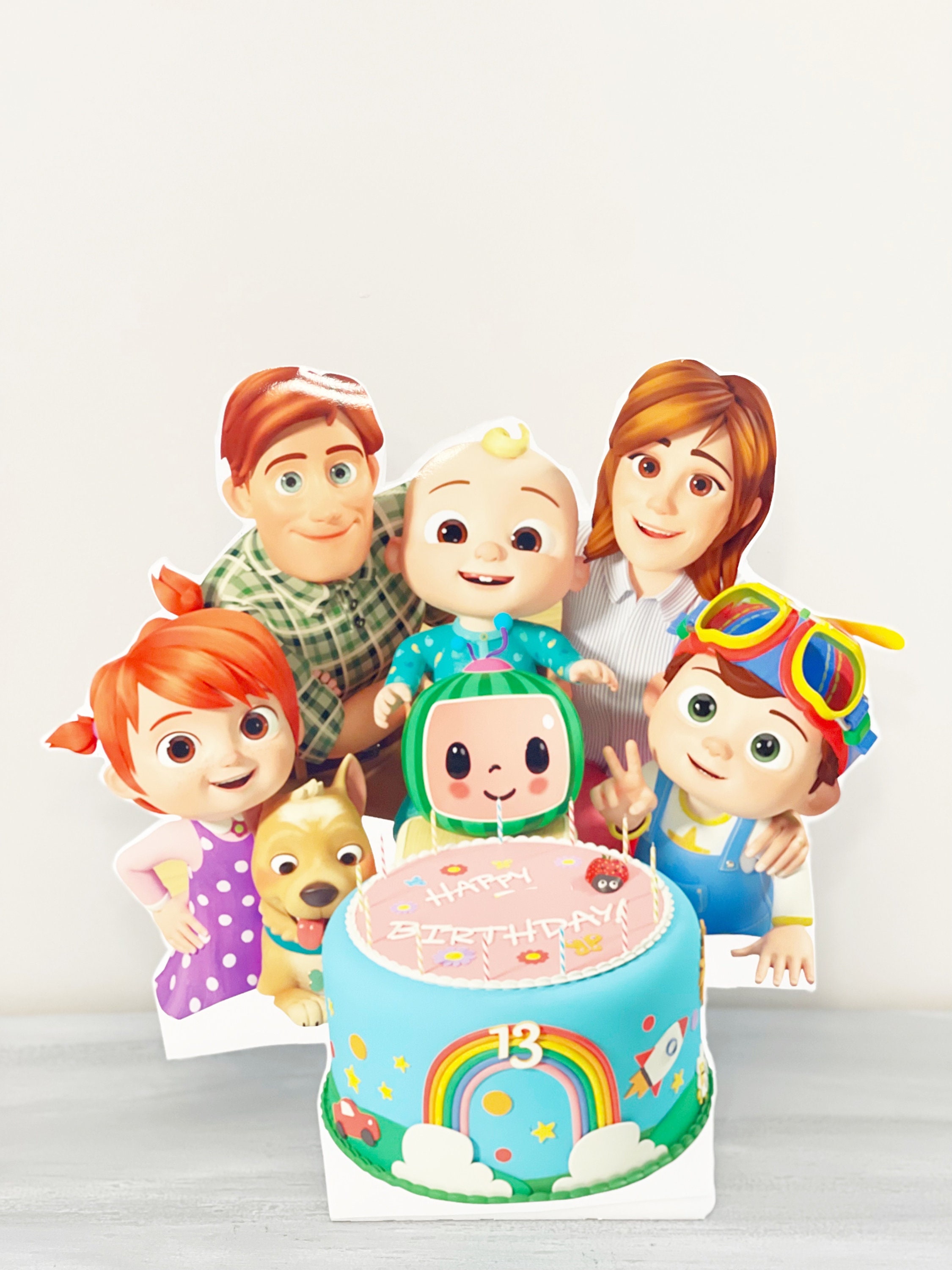 Paper & Party Supplies Cocomelon Self Standing Party Prop Backdrops ...