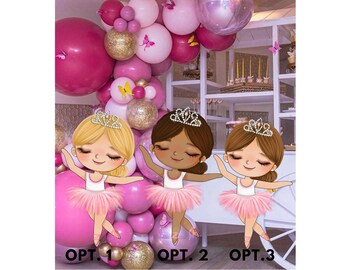 Ballerina Ballet Cutout Birthday Self Standing Character Prop - Etsy