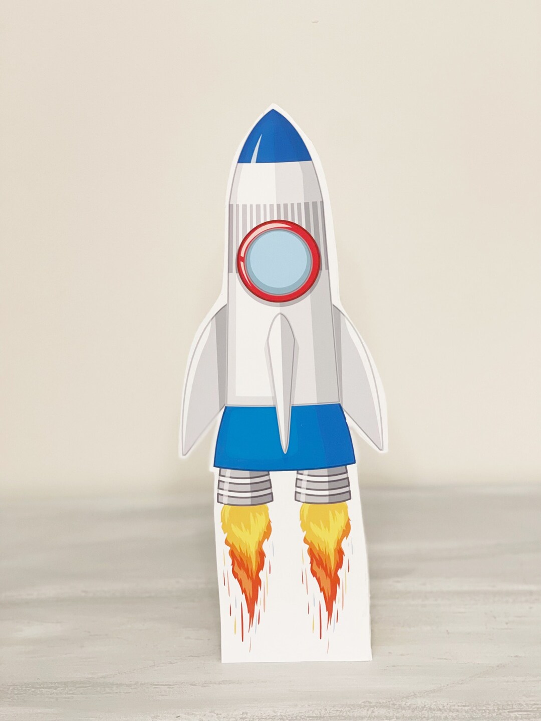 Space Rocket Cutout Self Standing Character Prop Space Party - Etsy