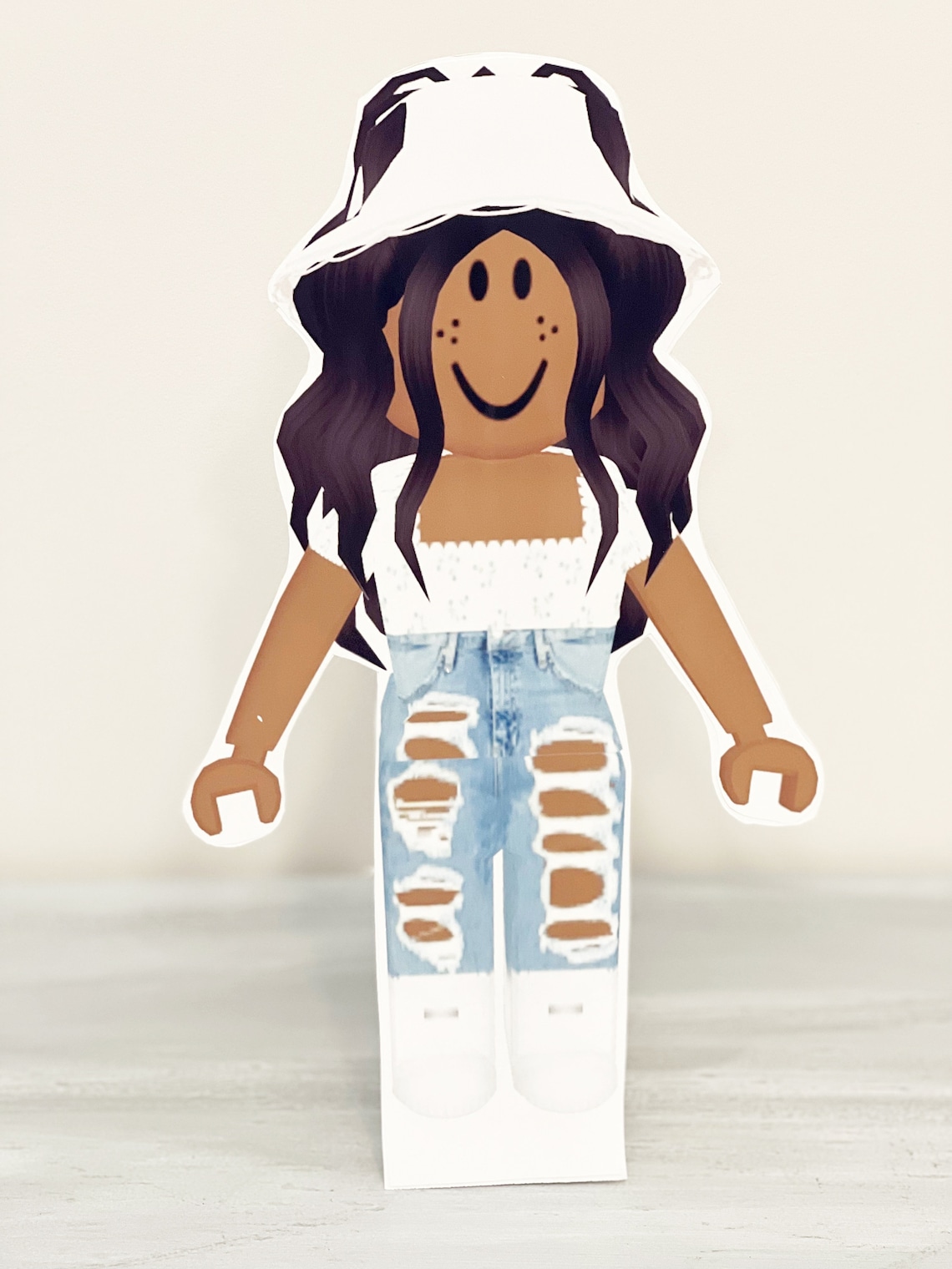 Roblox Afro Amerikaans Meisje Esthetische Meisje Cutout Etsy Nederland