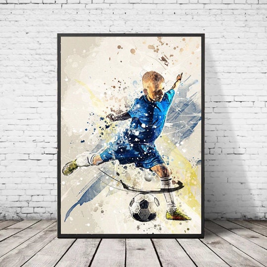 CUSTOM SPORTS PORTRAIT/ Personalized Sports Action Poster From - Etsy