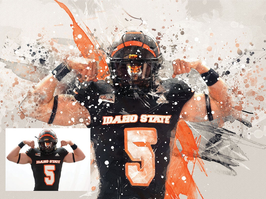 CUSTOM SPORTS PORTRAIT/ Personalized Sports Action Poster From Your ...