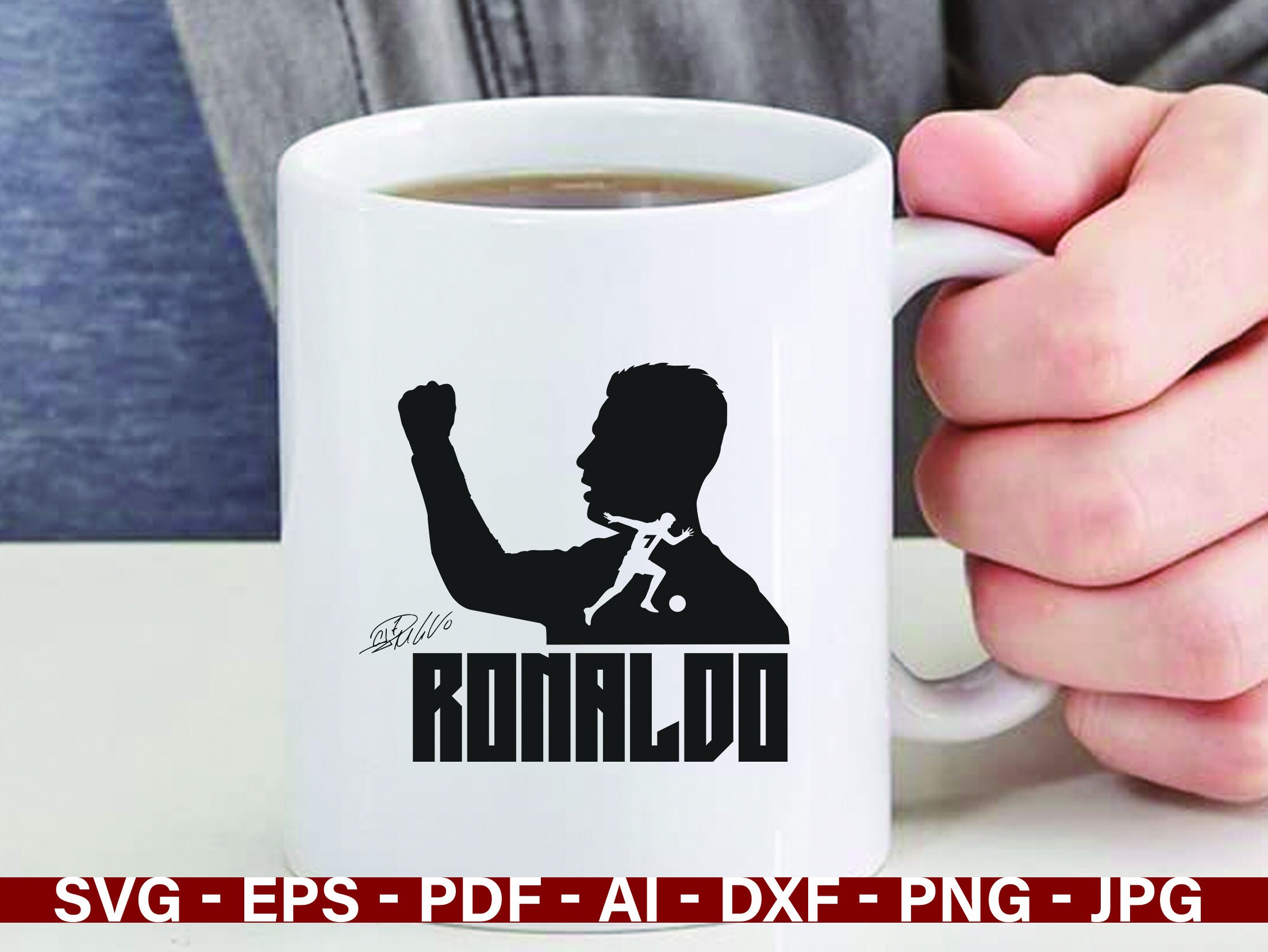 Ronaldo Svg, CR7, Digital Art, , Football, Soccer, Cristiano Ronaldo ...