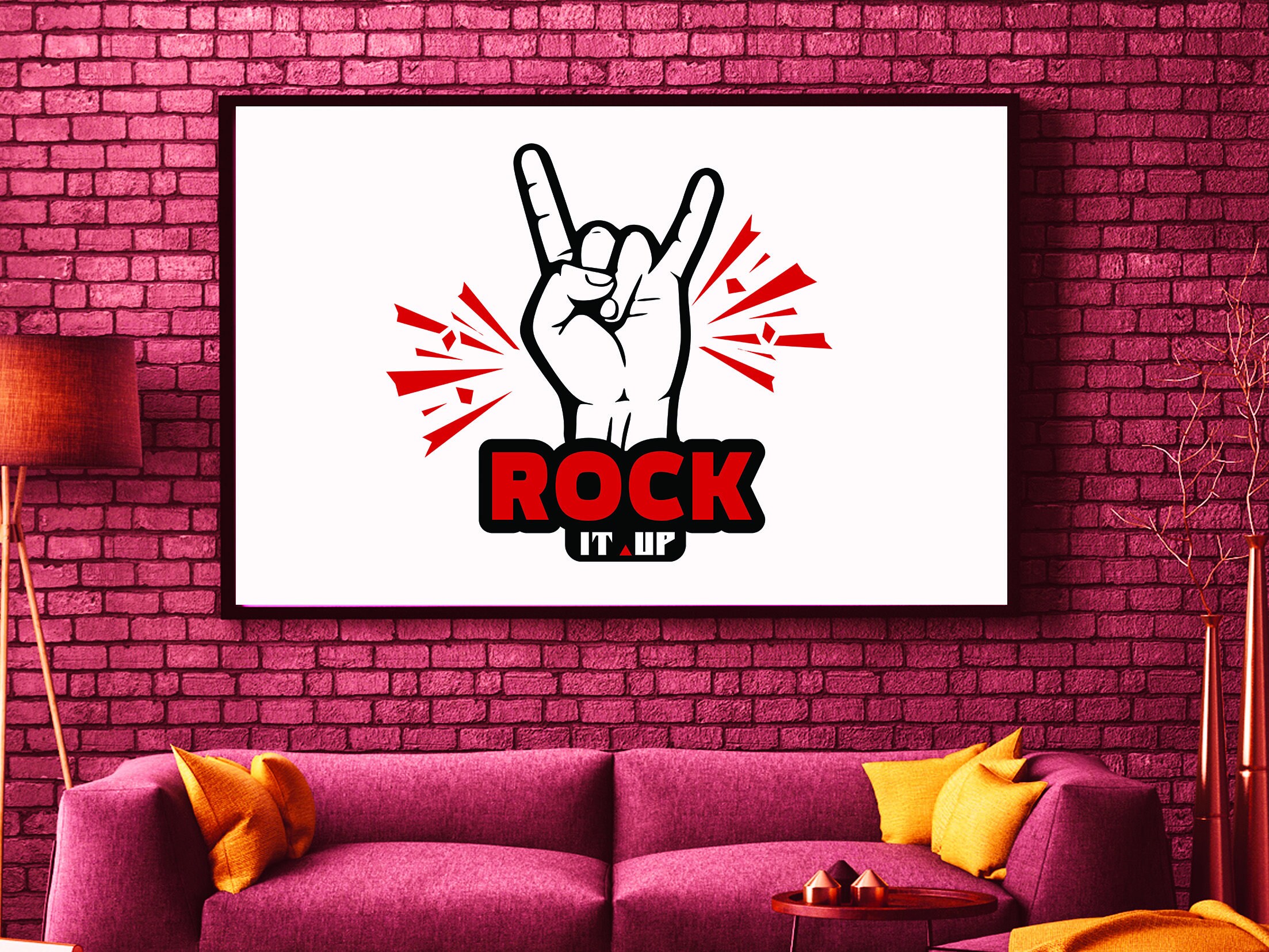 Rock, Hand Svg, Rock It up Svg, Hand Svg, Rock N Roll Svg, Cutting File ...