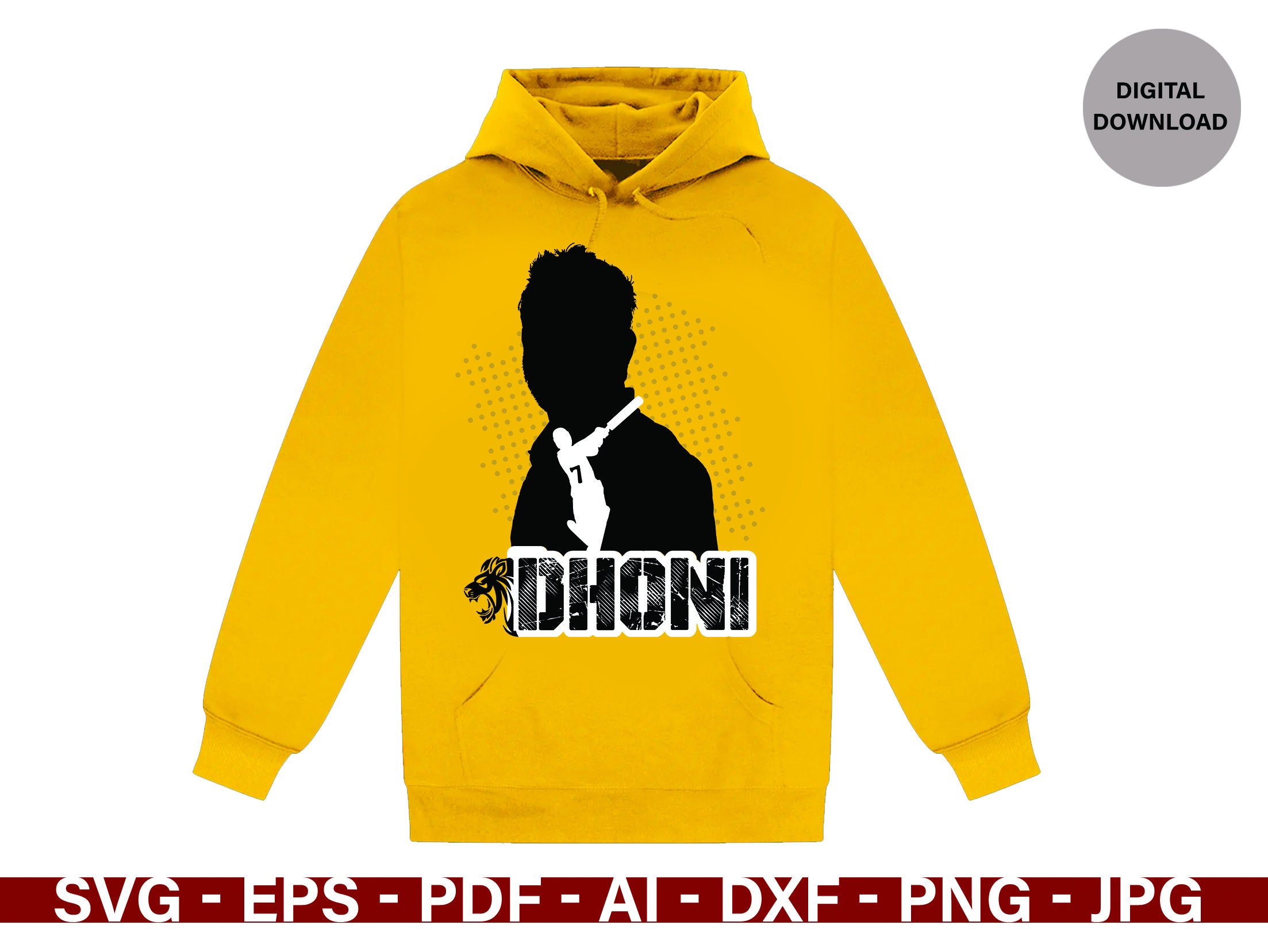 Dhoni SVG, MS Dhoni, Cricket, India, Sport, Captain, Gift, Wall Art ...
