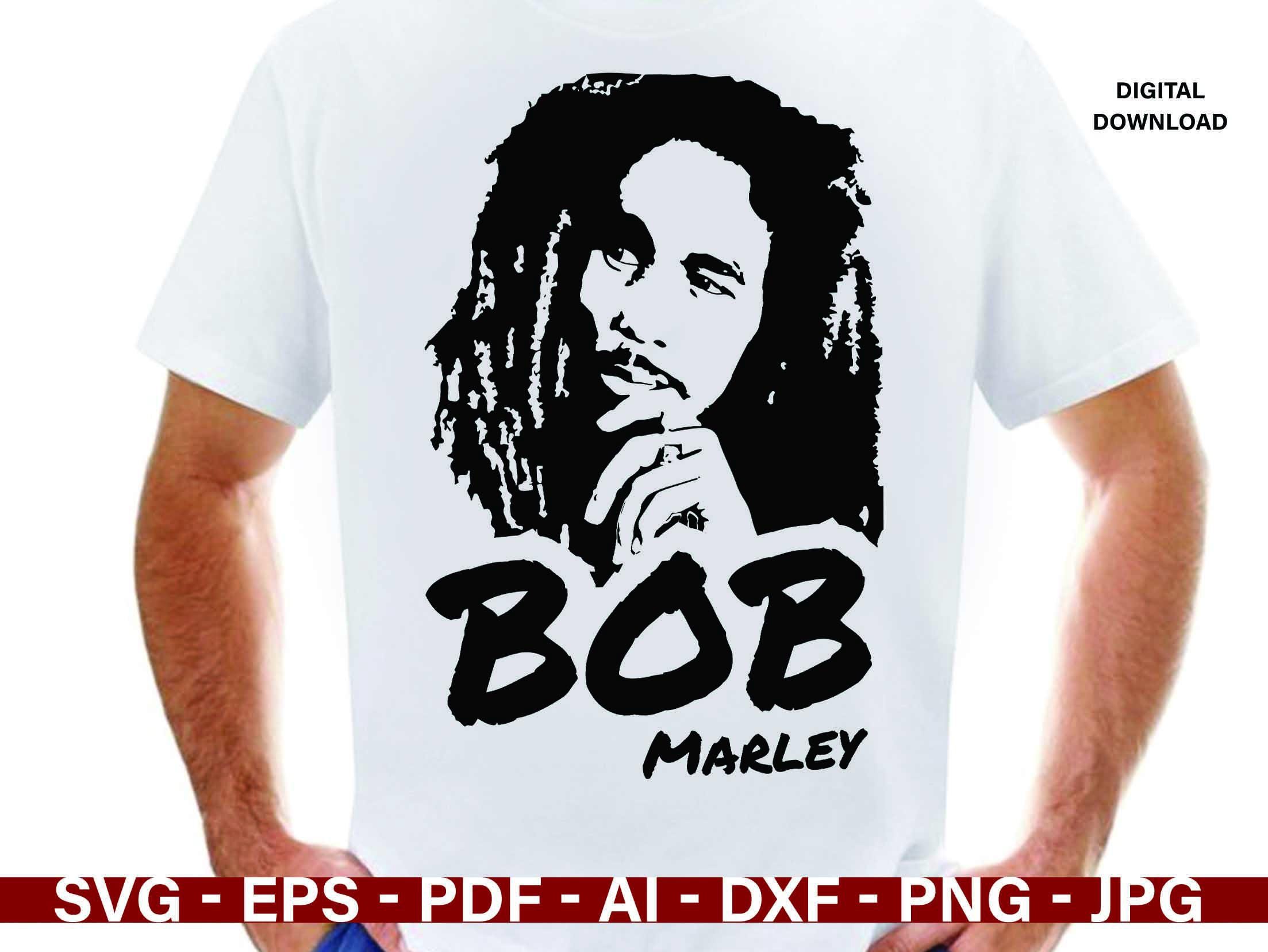 BOB MARLEY Svg, Bob Marley SVG, Reggae Cut File, Circut, Vinyl, Song ...