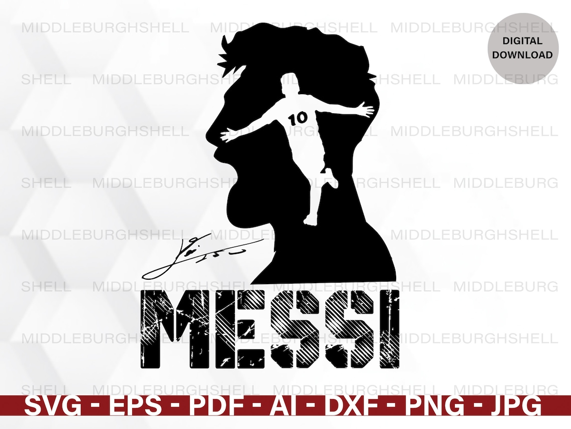 Messi Svg, Lionel Messi, Digital Art, , Football, Soccer, Leo ...