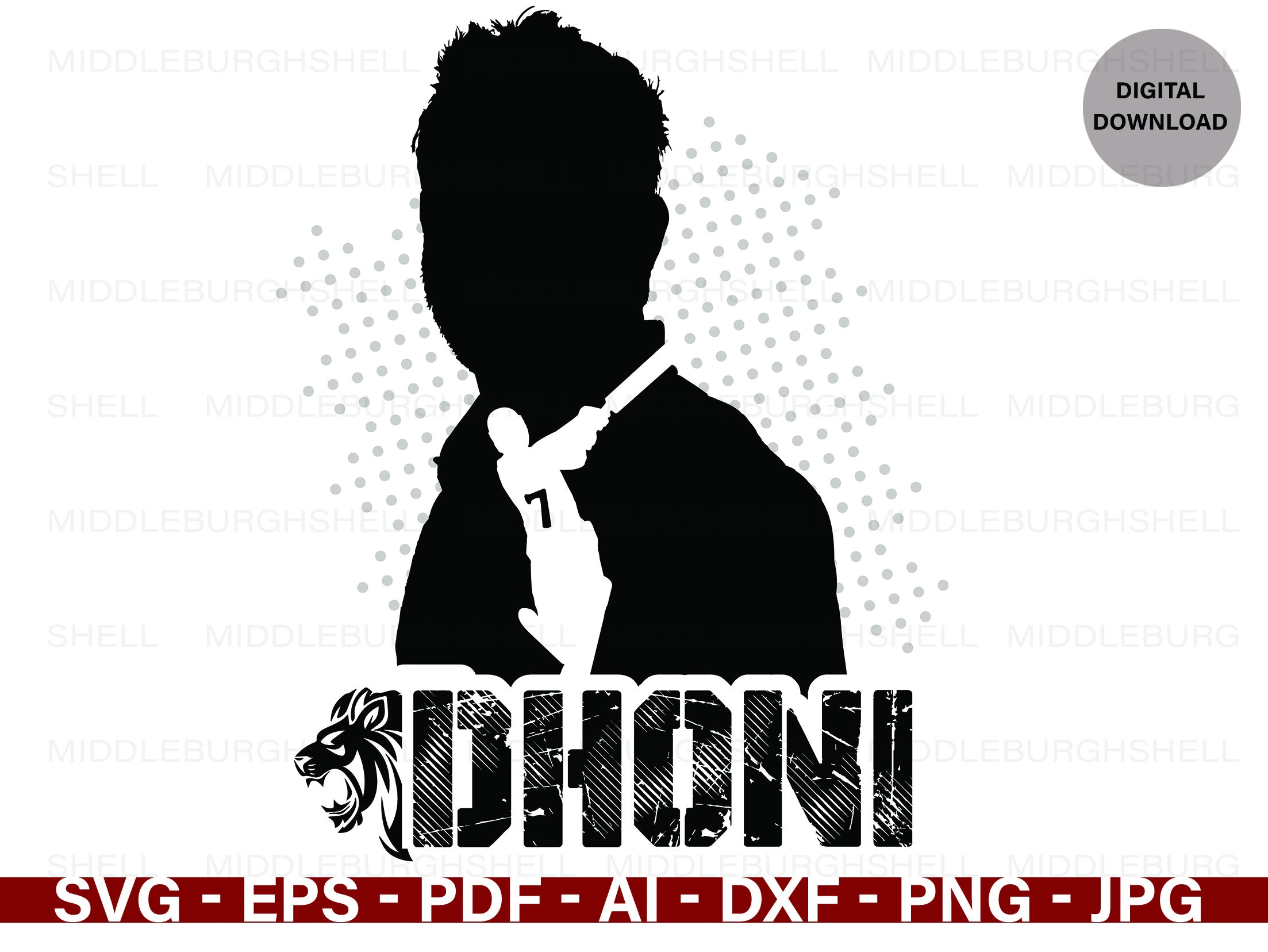 Dhoni SVG, MS Dhoni, Cricket, India, Sport, Captain, Gift, Wall Art ...