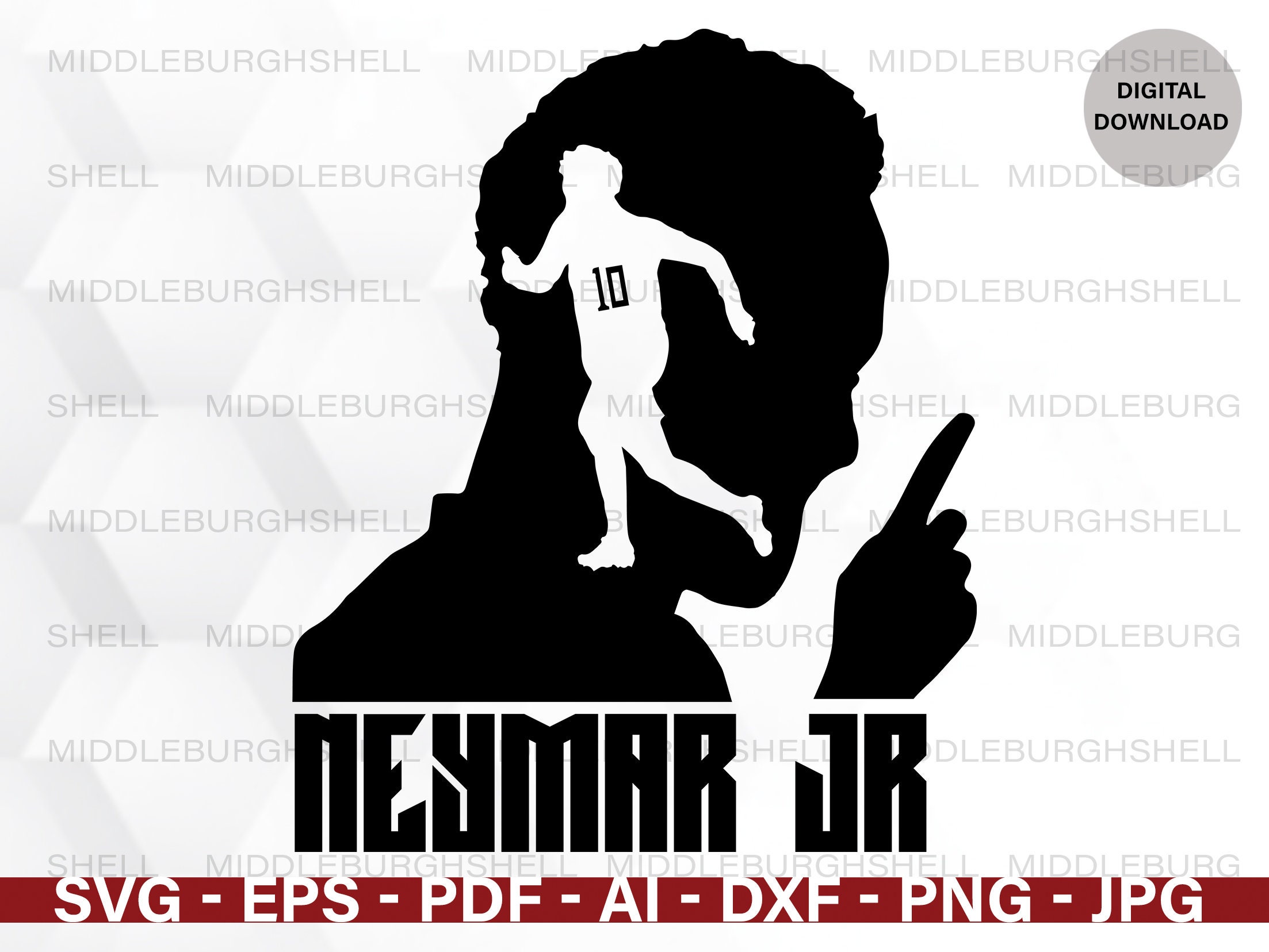 Neymar JR Svg, Neymar, Digital Art,football, Soccer, Paris, Brazil ...