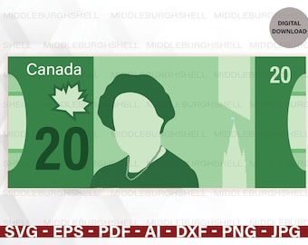 100 CAD Dollar SVG, Canadian Dollar, Canada, Money Svg, Canadian ...