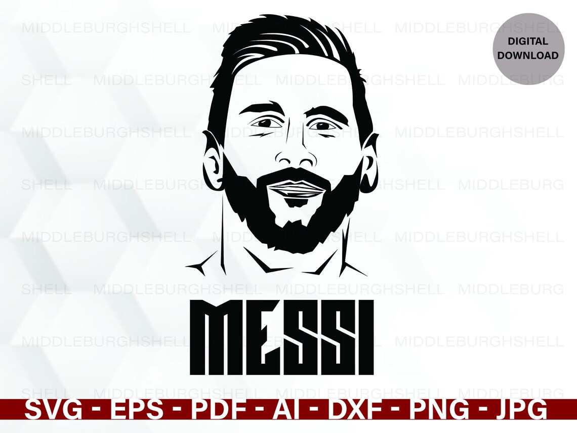 Messi Svg, Lionel Messi, Digital Art, , Football, Soccer, Football ...