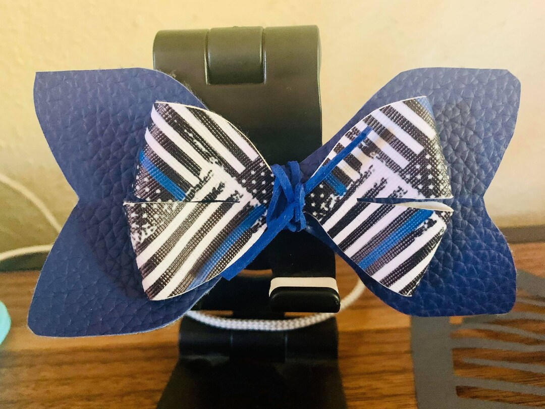 Thin Blue Line Bow - Etsy