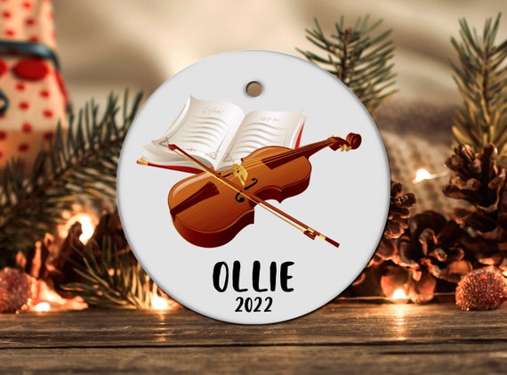 Violin Christmas Tree Ornament