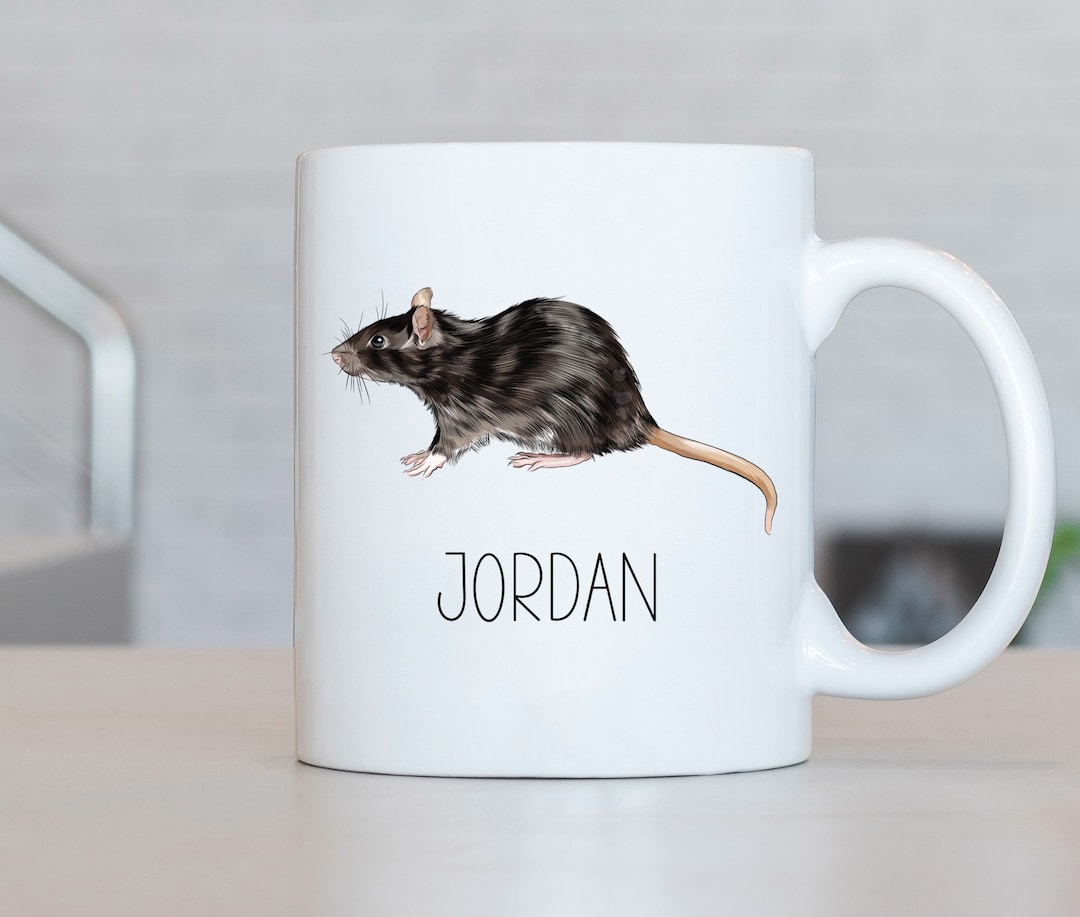 Rat Mug, Personalized Rat Coffee Cup, Rat Present, Rat Gift Ideas, Rat ...