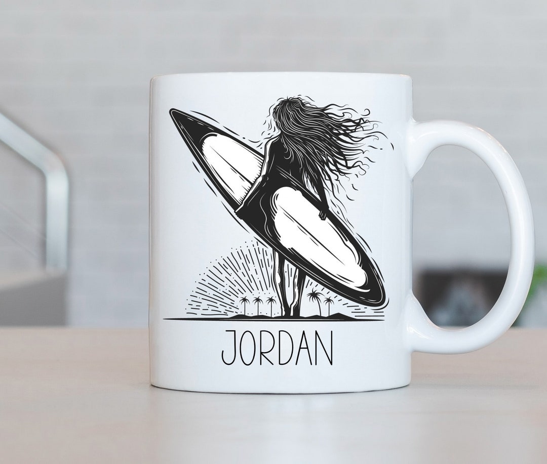 Surfer Gift, Custom Surfer Mugs, Surfing Mug, Personalized Surfing ...
