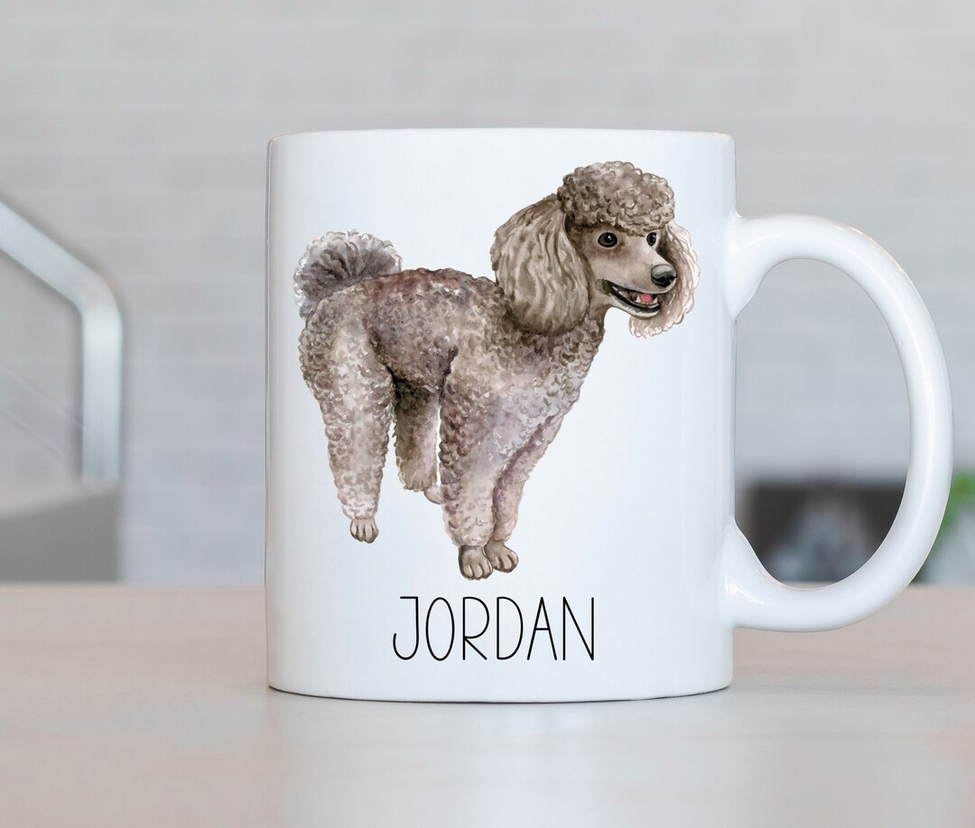 Poodle Mug, Personalized Poodle Coffee Cup, Poodle Present, Poodle Gift ...