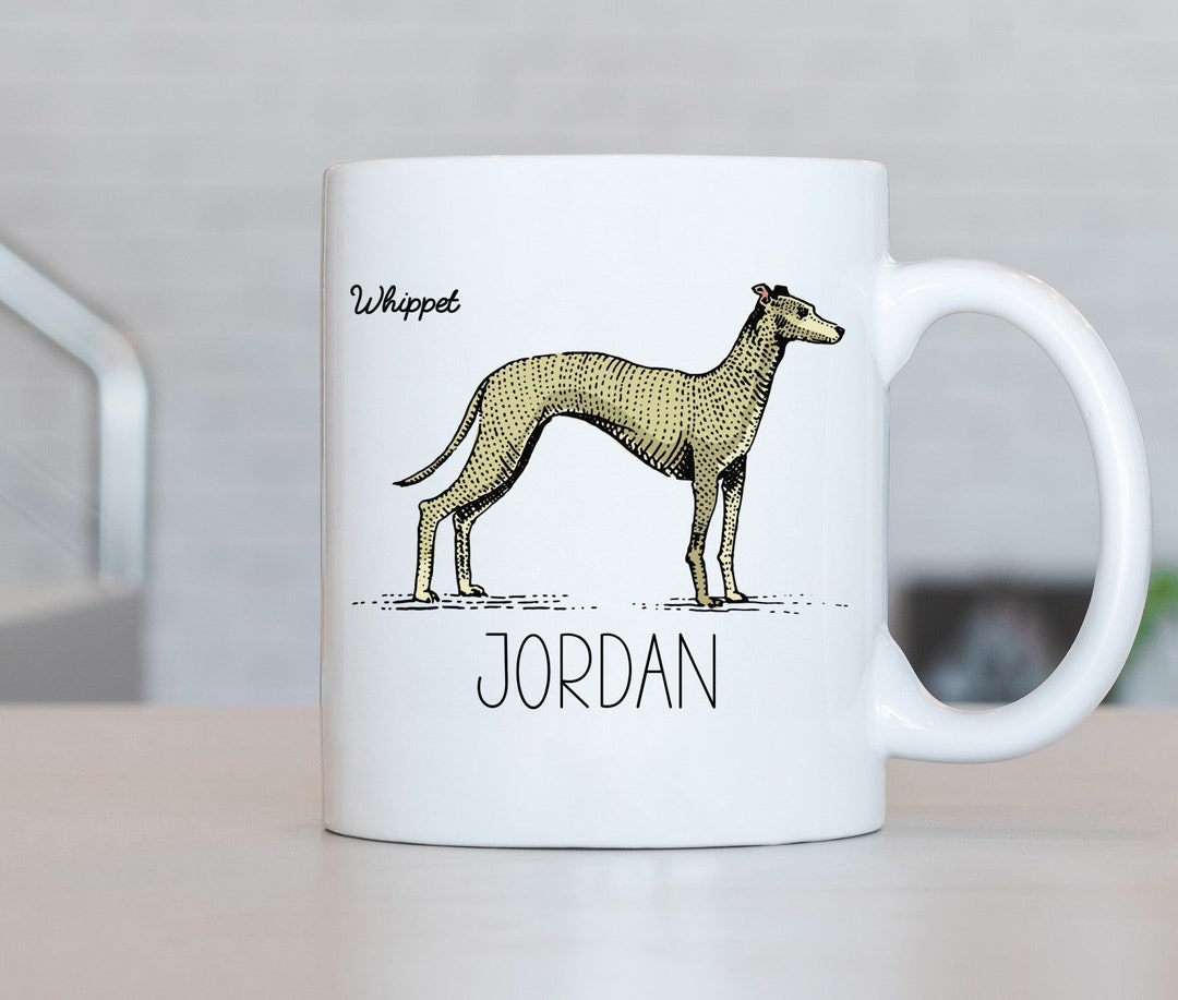 Whippet Mug, Personalized Whippet Coffee Cup, Whippet Present, Whippet ...