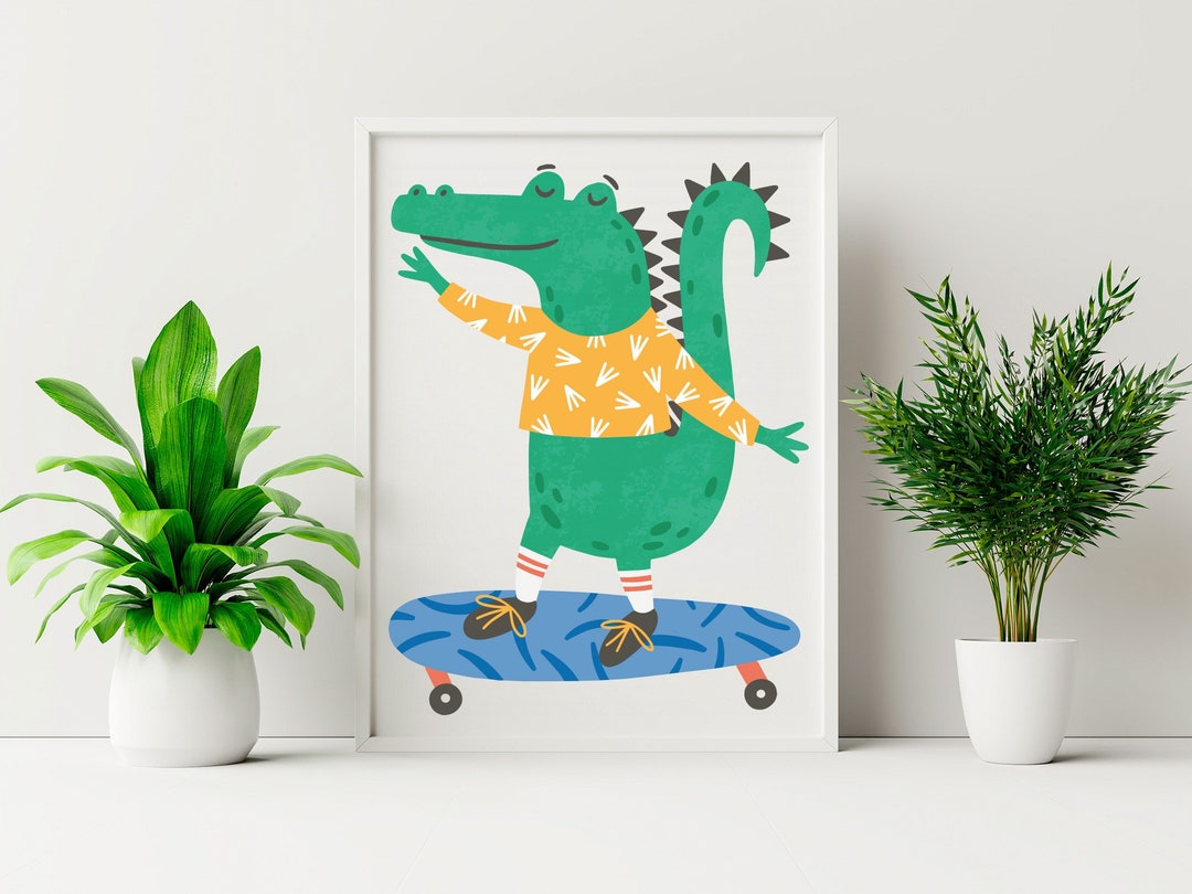 Alligator Poster, Alligator Gift, Alligator Present, Alligator Gifts ...