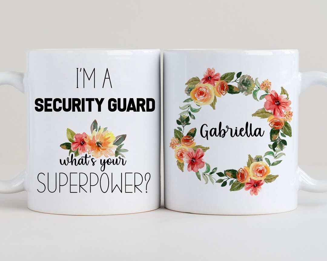 I'm a Security Guard What's Your Superpower Mug, Security Guard Gift ...