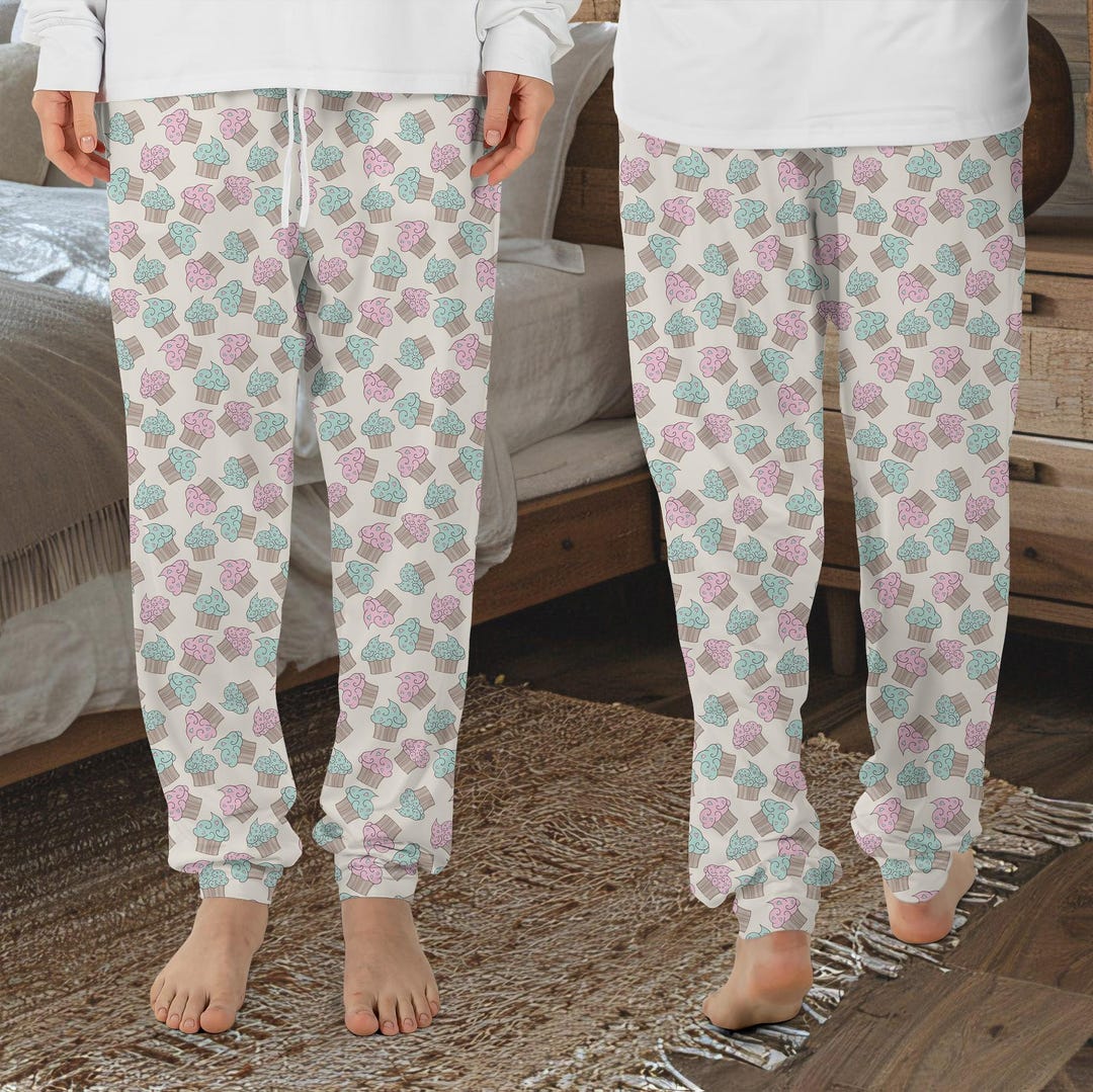 Cupcake Pajama Pants, Cupcake Pants, Cupcake Gift, Cupcake Present ...