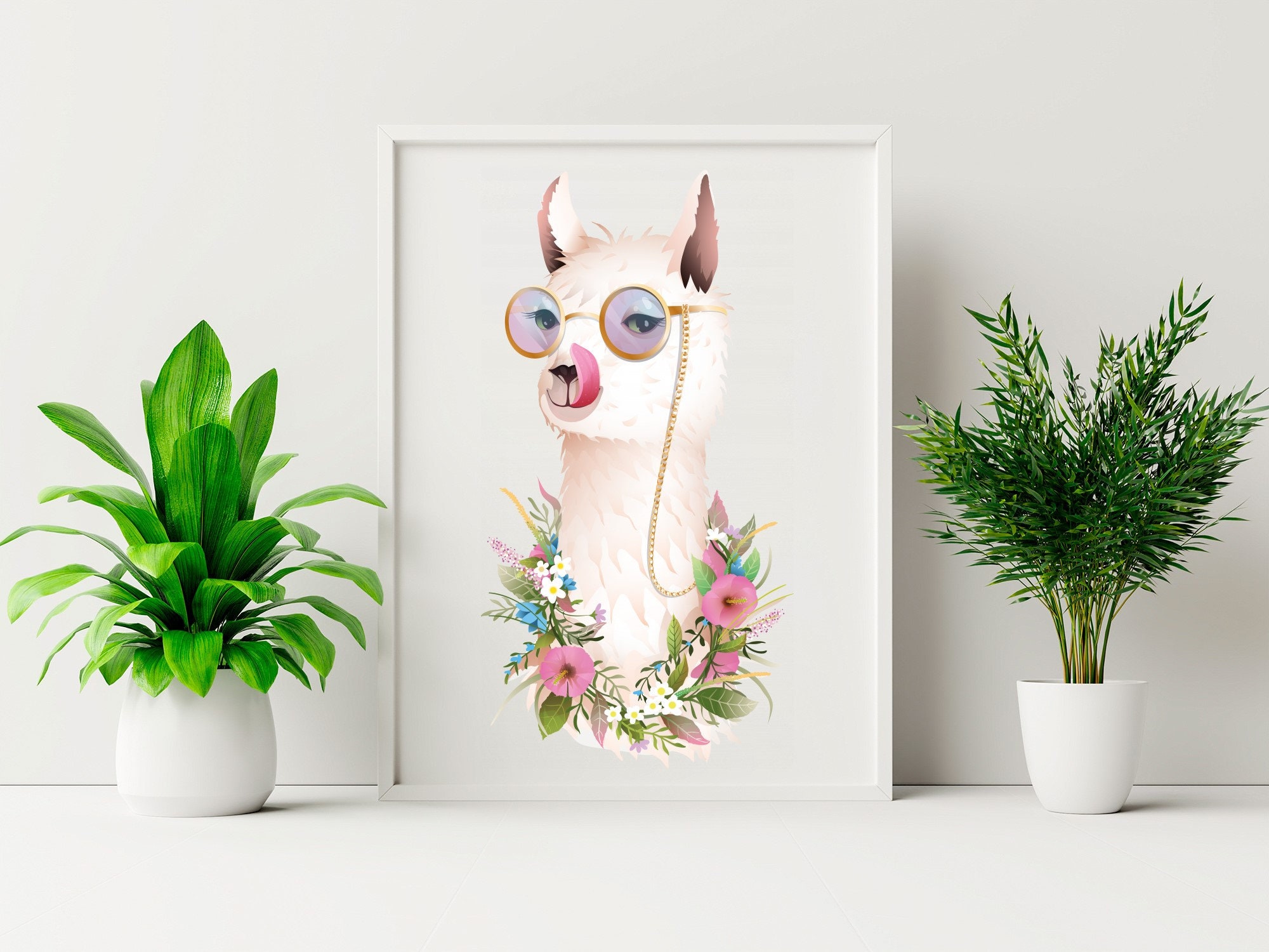 Alpaca Poster, Alpaca Gift, Alpaca Present, Alpaca Gifts Idea, Alpaca ...