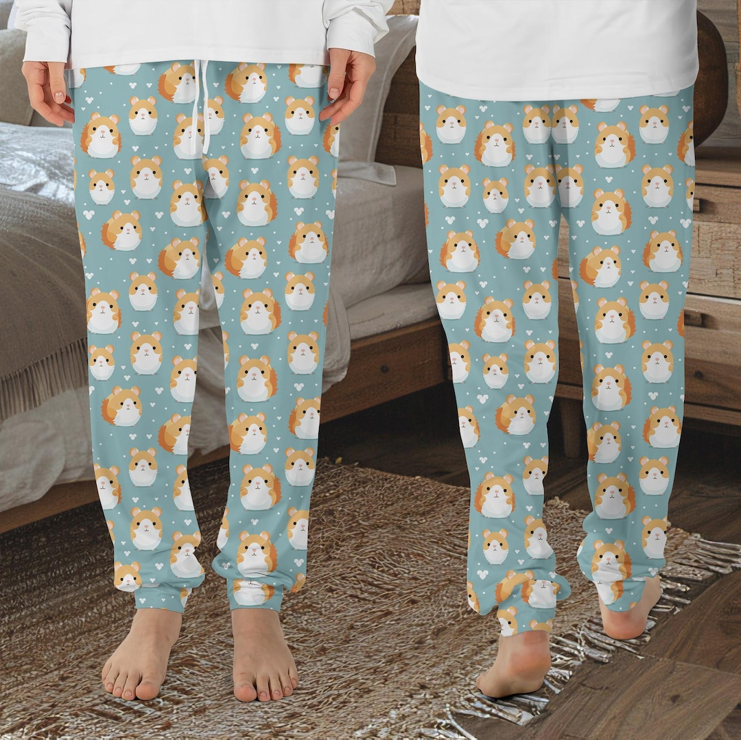 Hamster Pajama Pants, Hamster Pants, Hamster Gift, Hamster Present ...