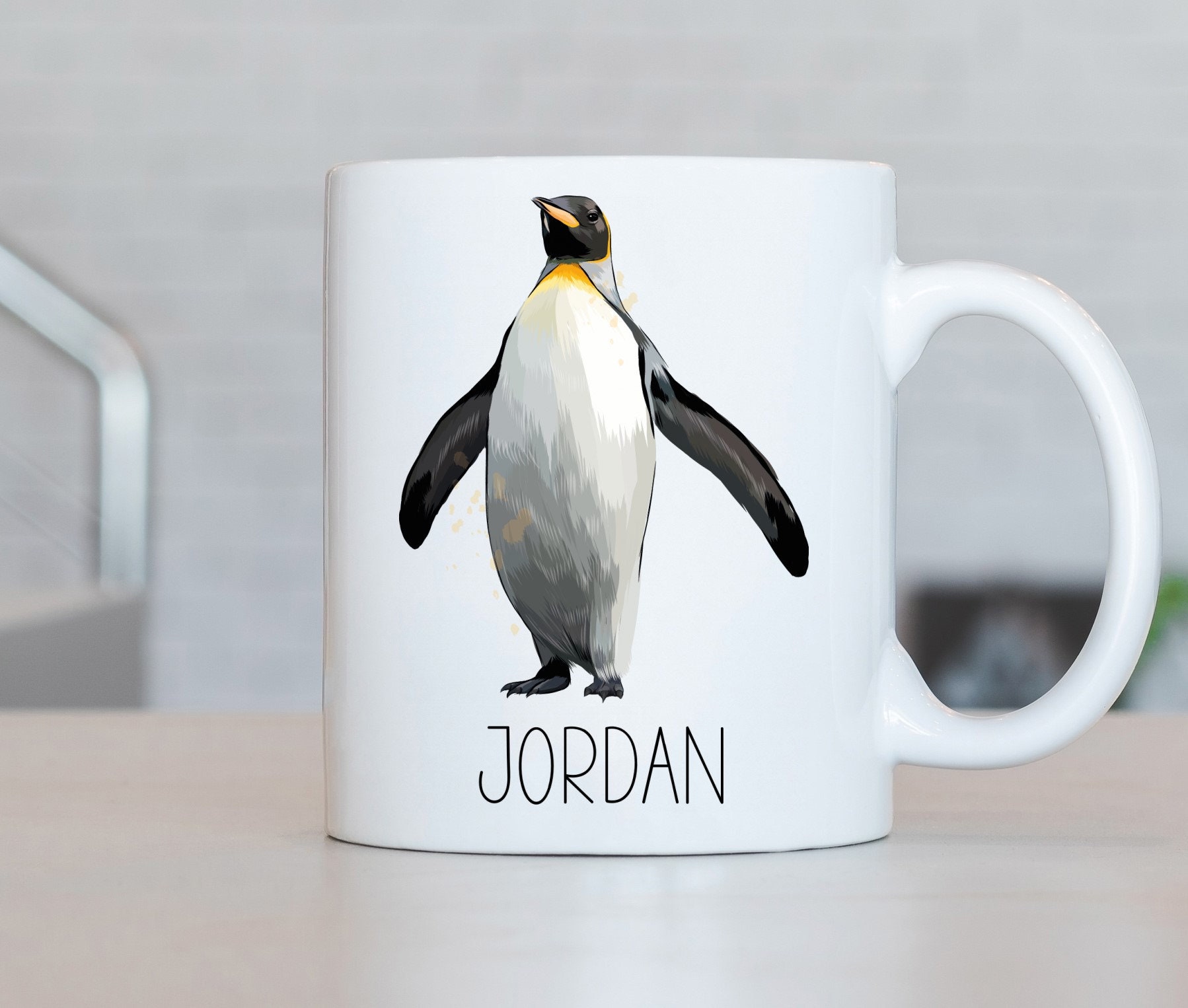 Pinguin Mug, Personalized Pinguin Coffee Cup, Pinguin Present, Pinguin ...