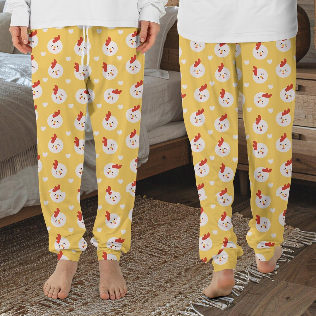 Chicken Pajama Pants, Chicken Pants, Chicken Gift, Chicken Present ...