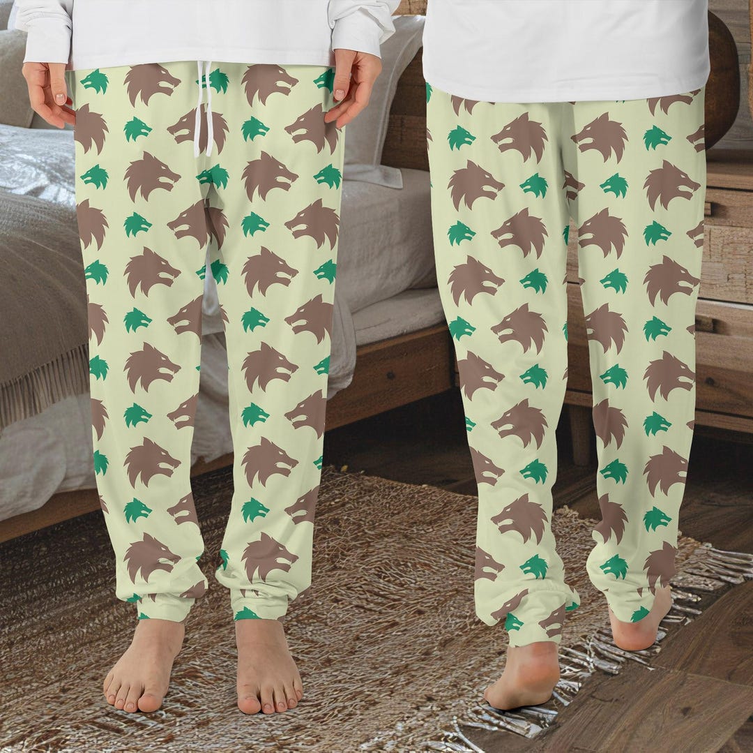 Wolf Pajama Pants, Wolf Pants, Wolf Gift, Wolf Present, PA28 - Etsy