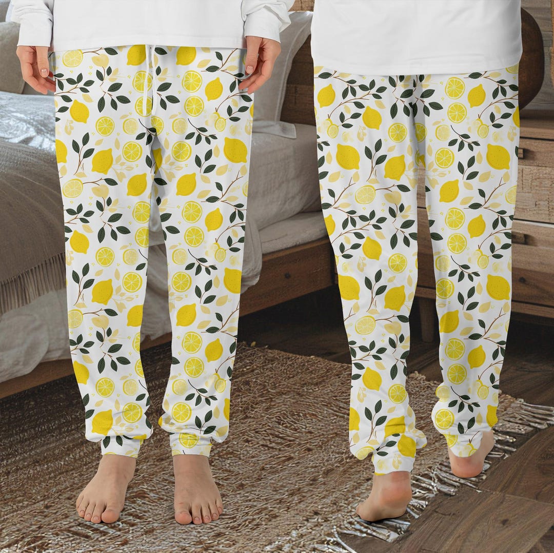 Lemon Pajama Pants, Lemon Pants, Lemon Gift, Lemon Present, PA107 - Etsy