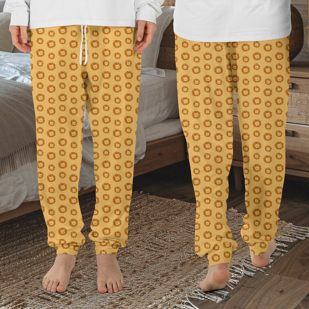 Lion Pajama Pants, Lion Pants, Lion Gift, Lion Present, PA53 - Etsy