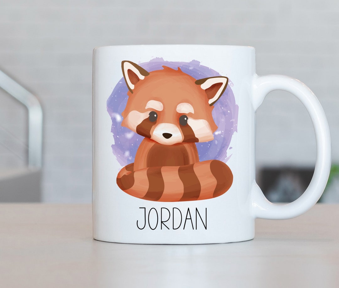 Red Panda Mug, Personalized Red Panda Coffee Cup, Red Panda Present ...