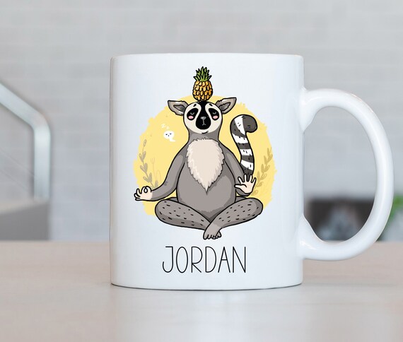 Lemur Mug Personalized Lemur Coffee Cup Lemur Present Lemur | Etsy