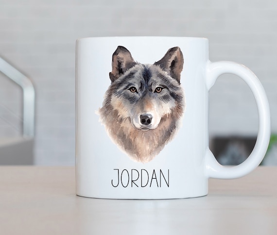 Wolf Mug Personalized Wolf Coffee Cup Wolf Lover Gifts Wold | Etsy