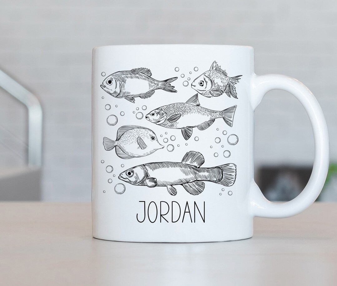 Fish Mug, Personalized Fish Coffee Cup, Fish Present, Fish Gift Ideas ...