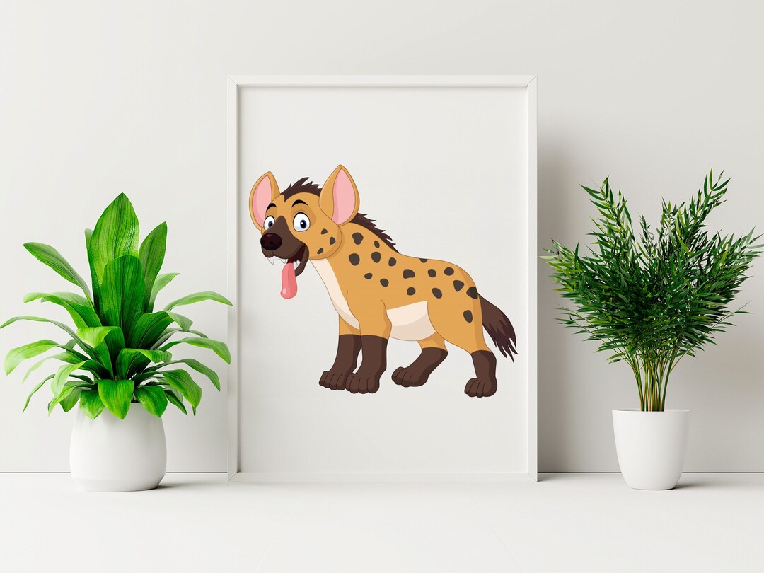 Hyena Poster, Hyena Gift, Hyena Present, Hyena Gifts Idea, Hyena Print ...
