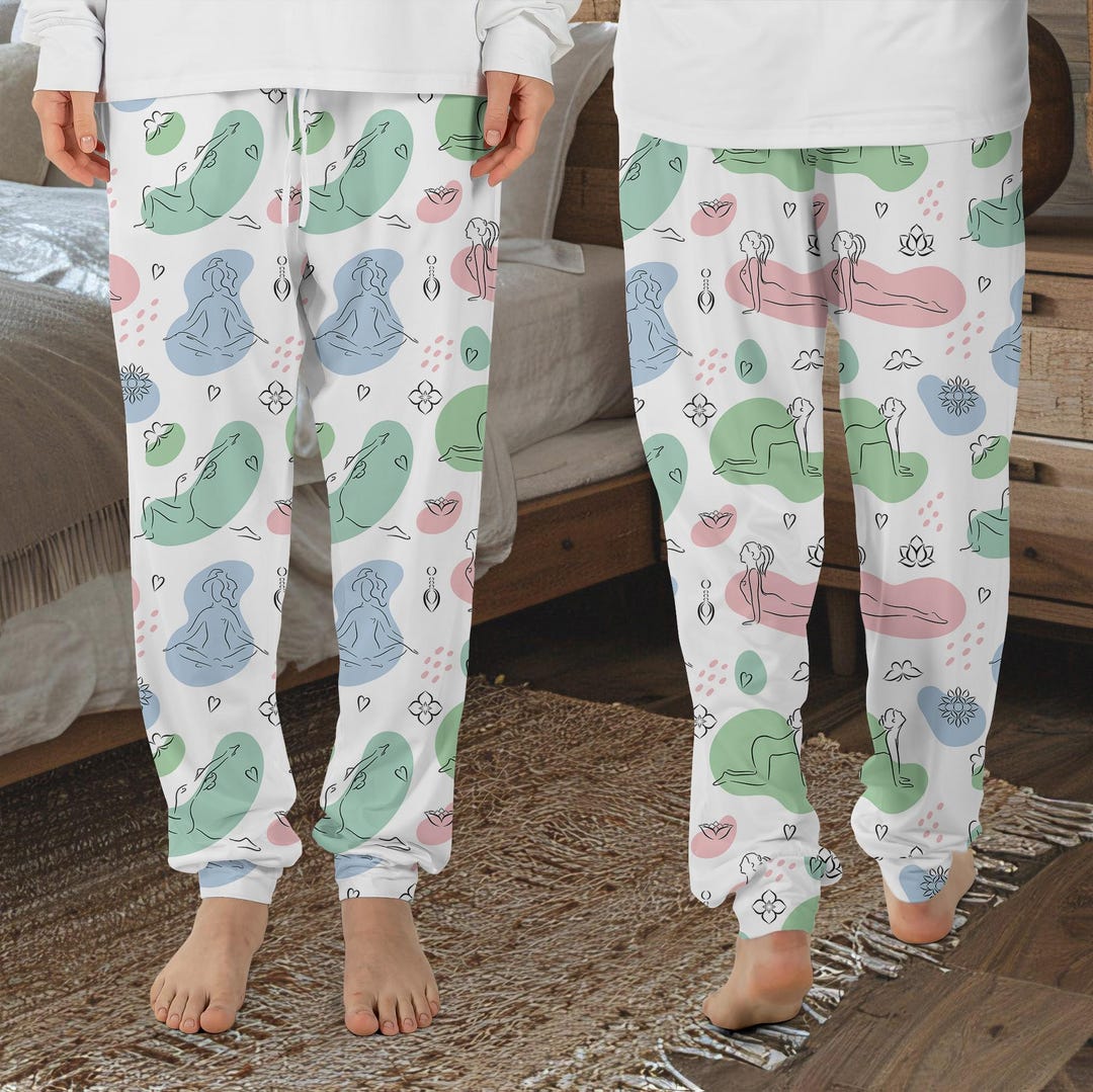 Yoga Pajama Pants, Yoga Pants, Yoga Gift, Yoga Present, PA57 - Etsy