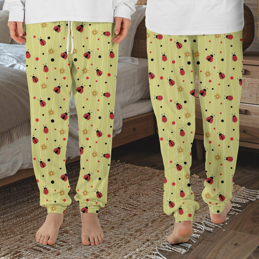 Ladybug Pajama Pants, Ladybug Pants, Ladybug Gift, Ladybug Present ...