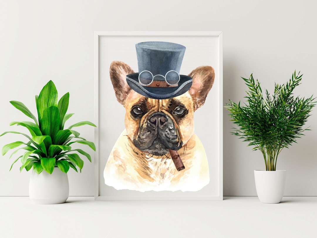English Bulldog Poster, English Bulldog Gift, English Bulldog Present ...
