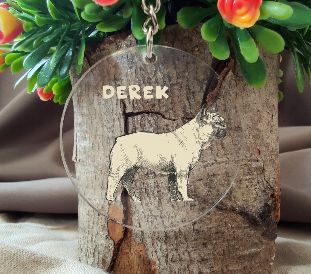 French Bulldog Keychain, Frenchie Keyring, Frenchie Key Fob, Frenchie ...
