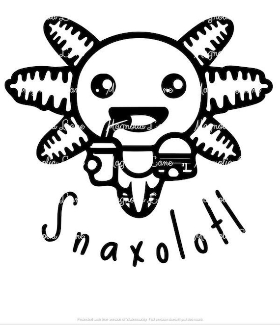 Axolotl Snaxolotl PNG/SVG/JPG Files Printable Cricut | Etsy